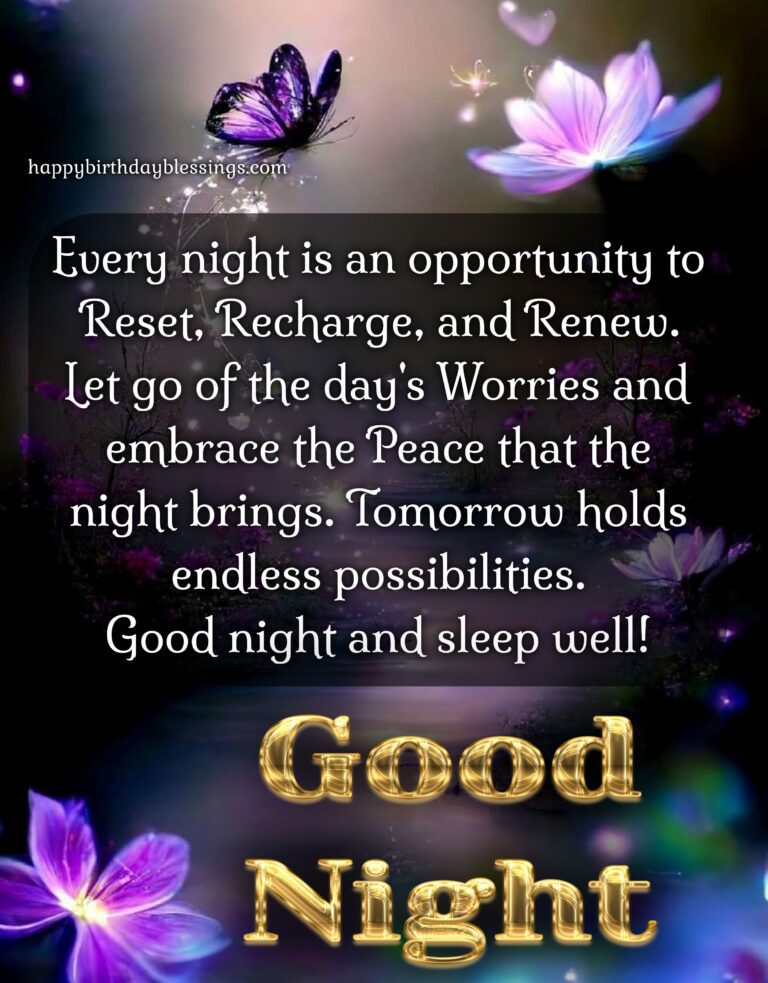 Good Night Quotes, Images and Wishes
