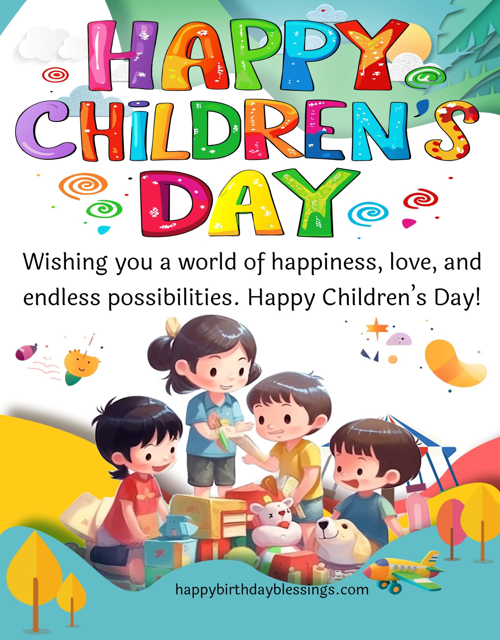 Happy Childrens Day 2024 Wishes Images, Quotes, and Status