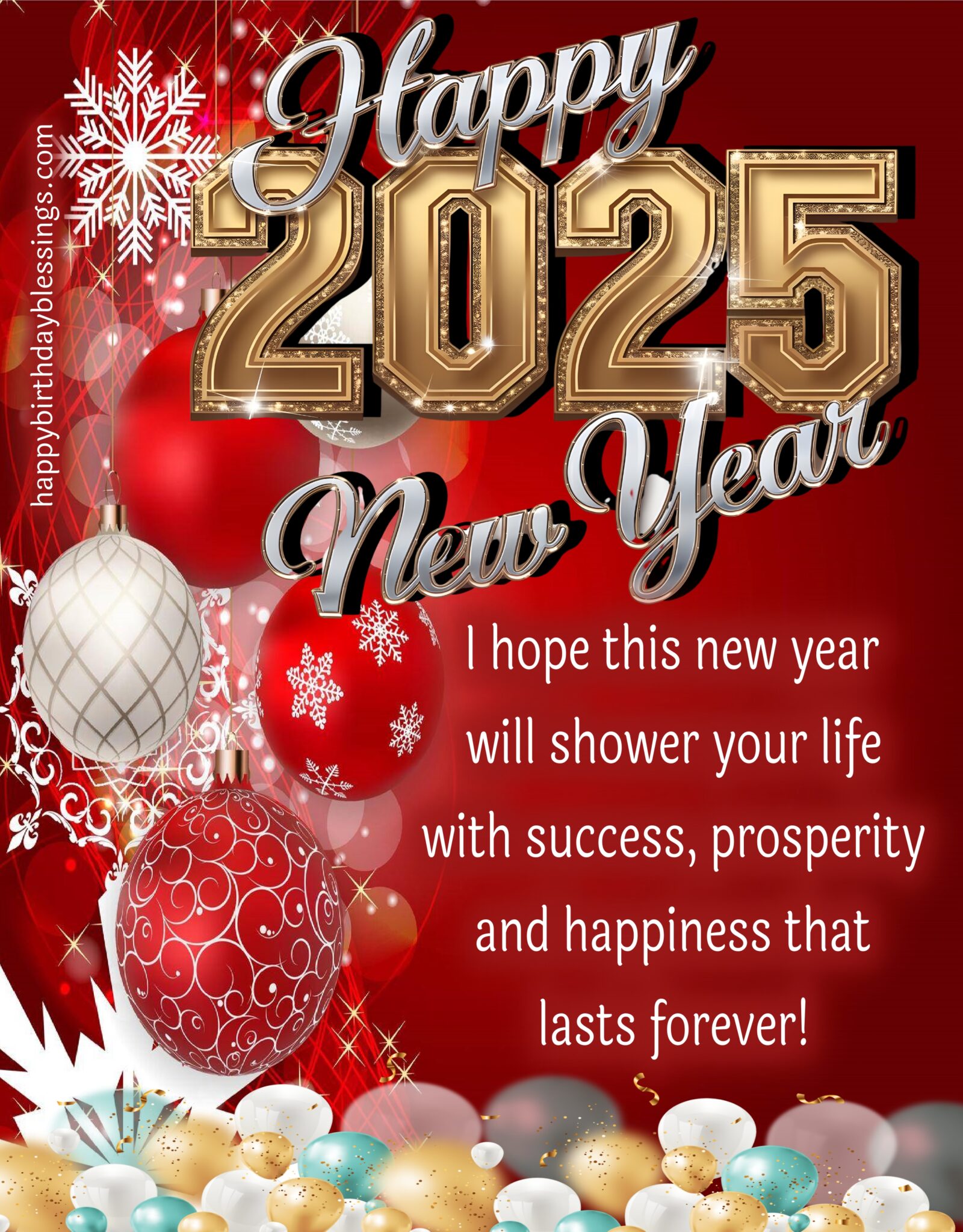 Happy New Year 2025 Wishes and Messages with Image