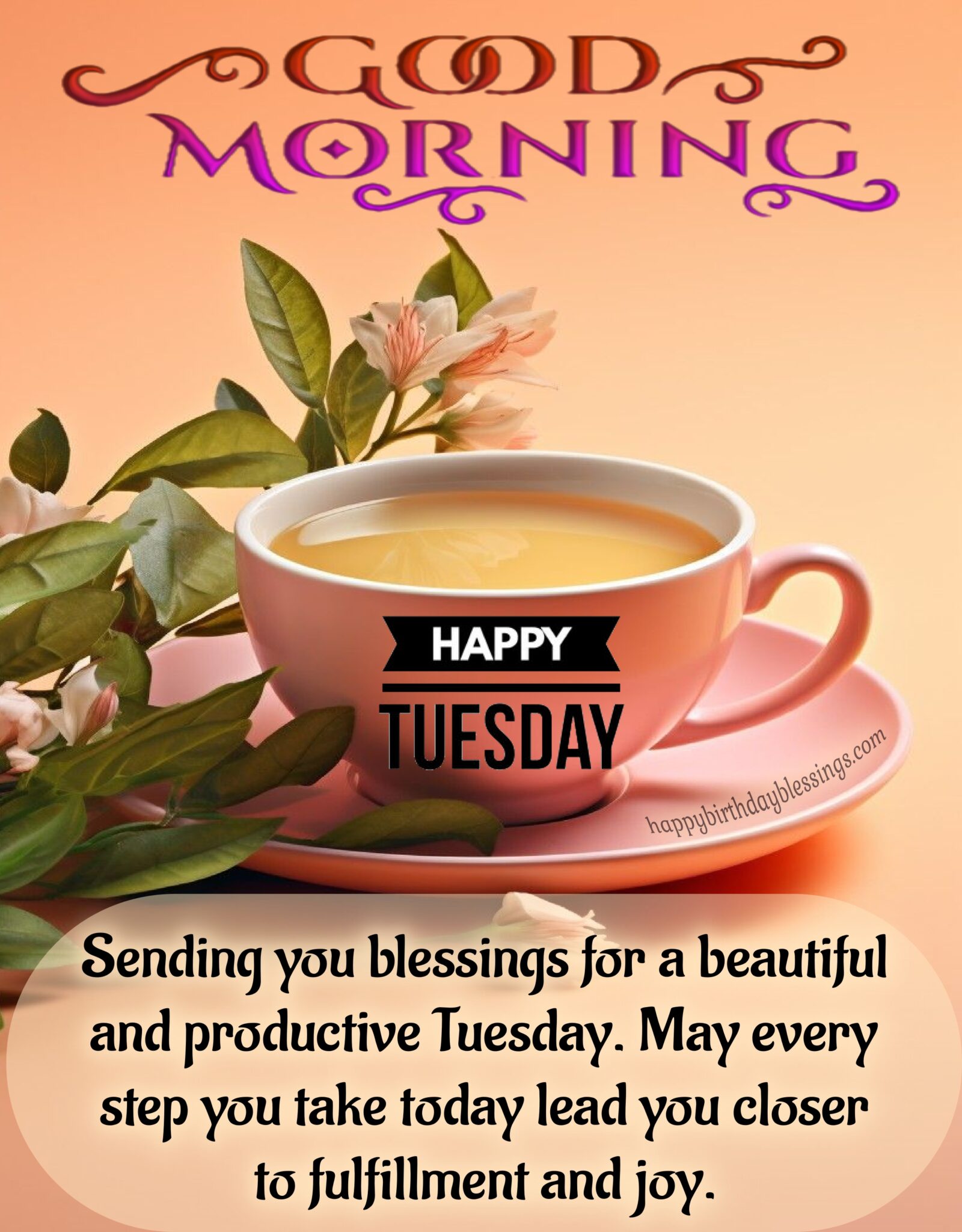 Tuesday Blessings Images with Beautiful Quotes, and Prayers