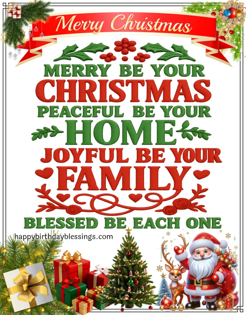 Christmas Card Sayings, Messages, Blessings and Greetings with Images