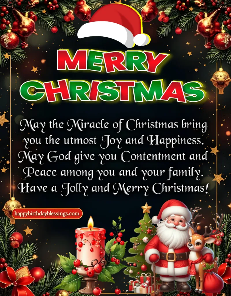Christmas Card Sayings, Messages, Blessings and Greetings with Images