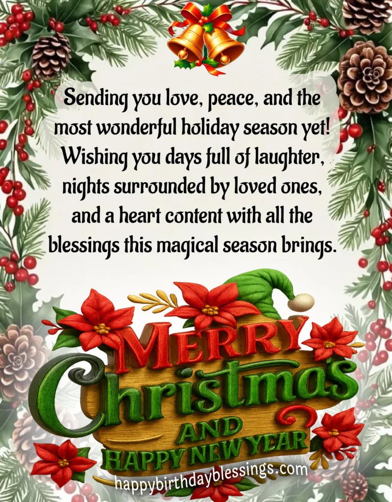 Christmas Card Sayings, Messages, Blessings and Greetings with Images