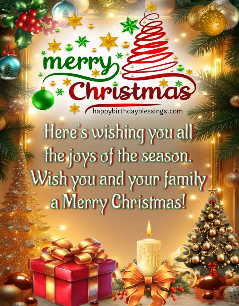 Christmas Card Sayings, Messages, Blessings and Greetings with Images