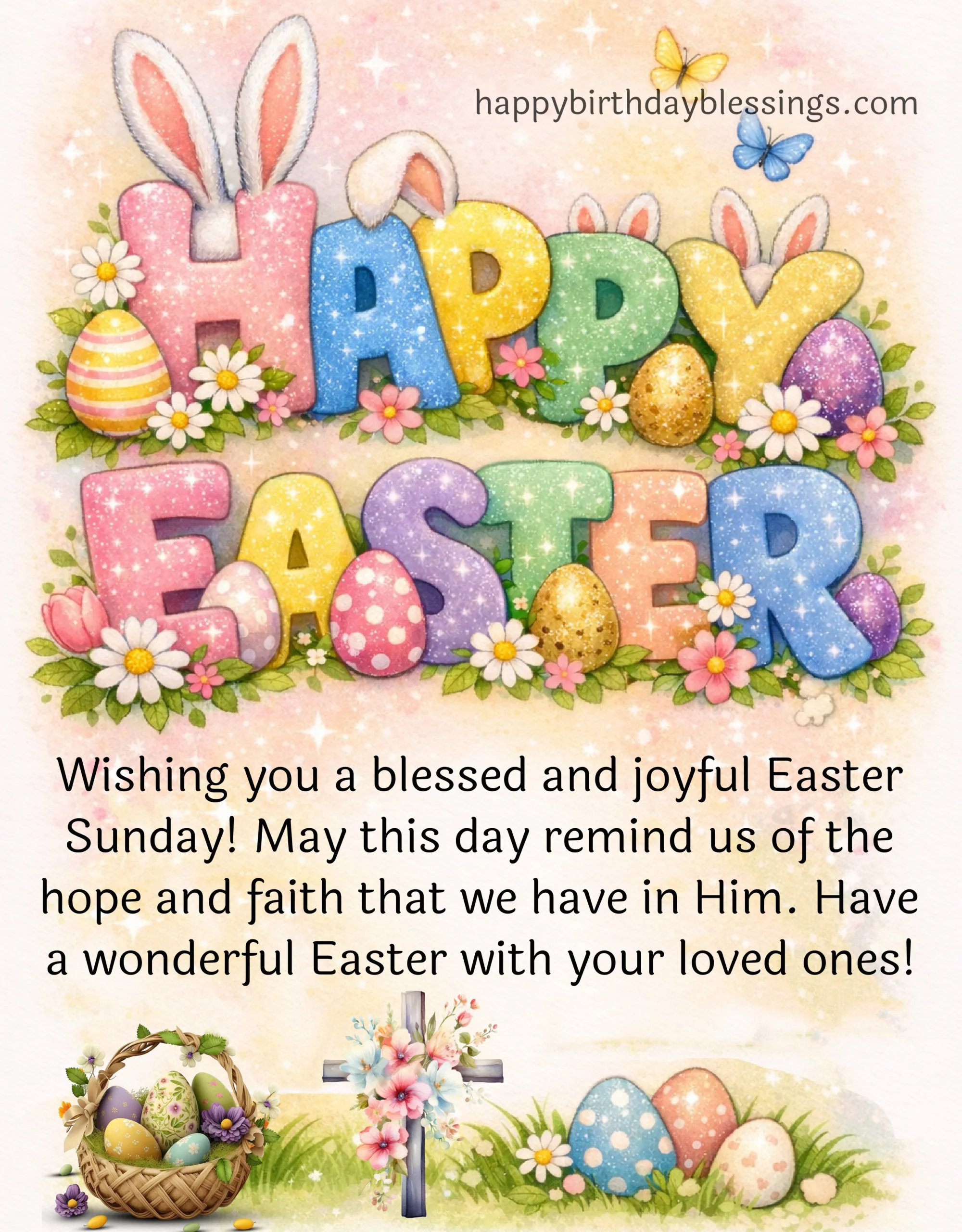 Beautiful Easter Sunday Wishes, Messages & Greetings with Images for ...